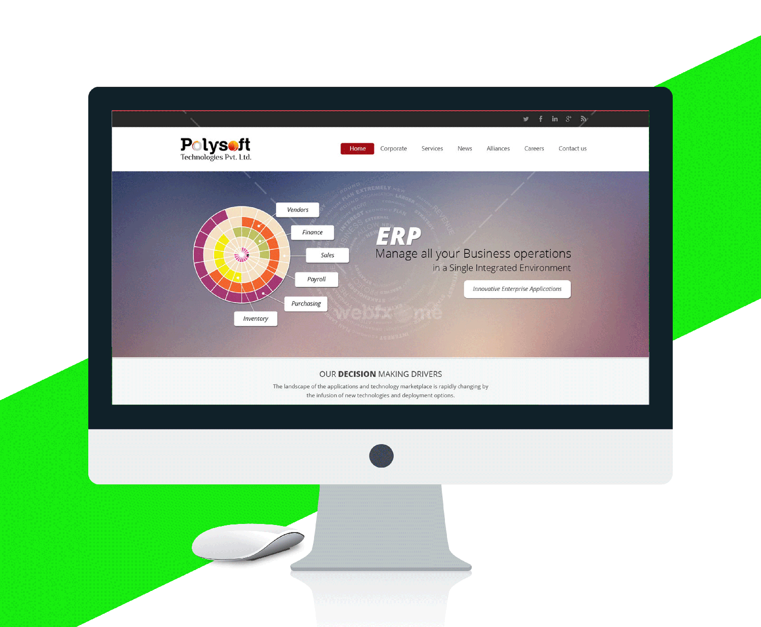 Professional Custom Designed IT Service Website - Webtady